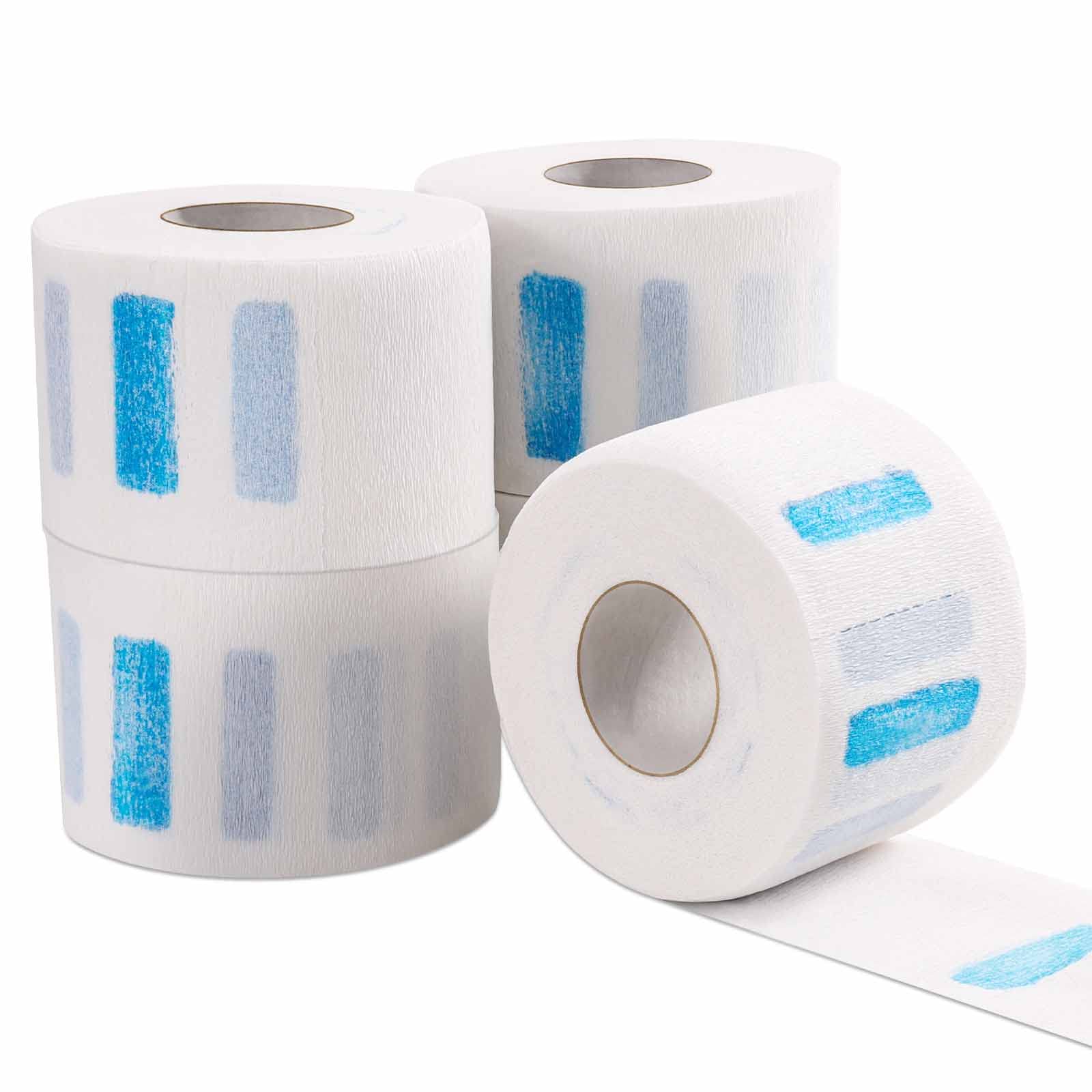 IOOROSE 5 Rolls Disposable Barber Paper Neck Strips Disposable Neck Paper,Professional Stretchy Paper Neck Band Protector Hairdressing Accessory Tool