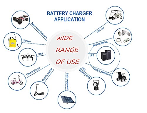TCTYALR 370W Power 60V 5a 6a Electric Scooter Charger 71.4V 17S ebike Lithium ion Batteries Charger
