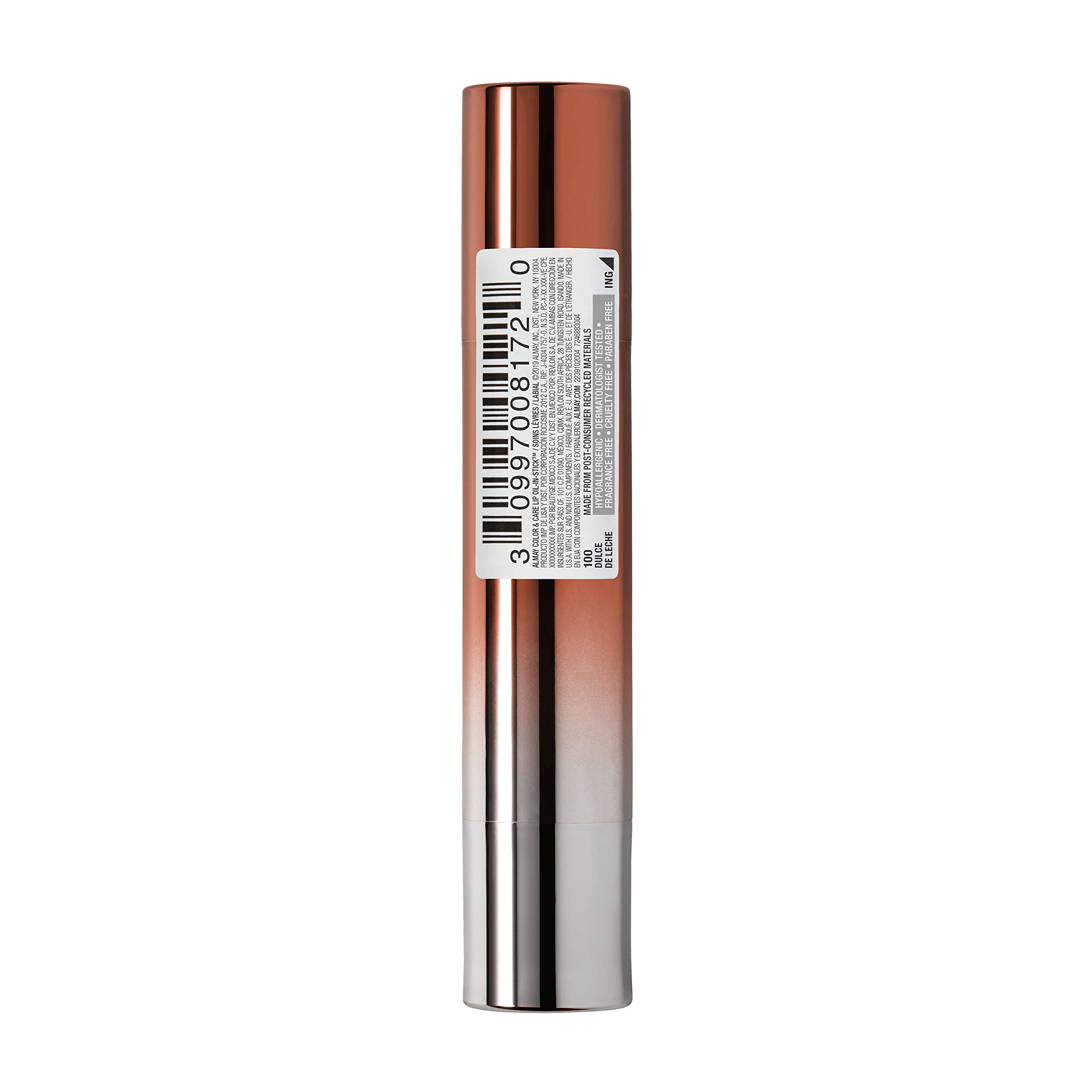 Almay Lip Oil, Dulce De Leche, Color & Care, Hypoallergenic, 0.09 Oz