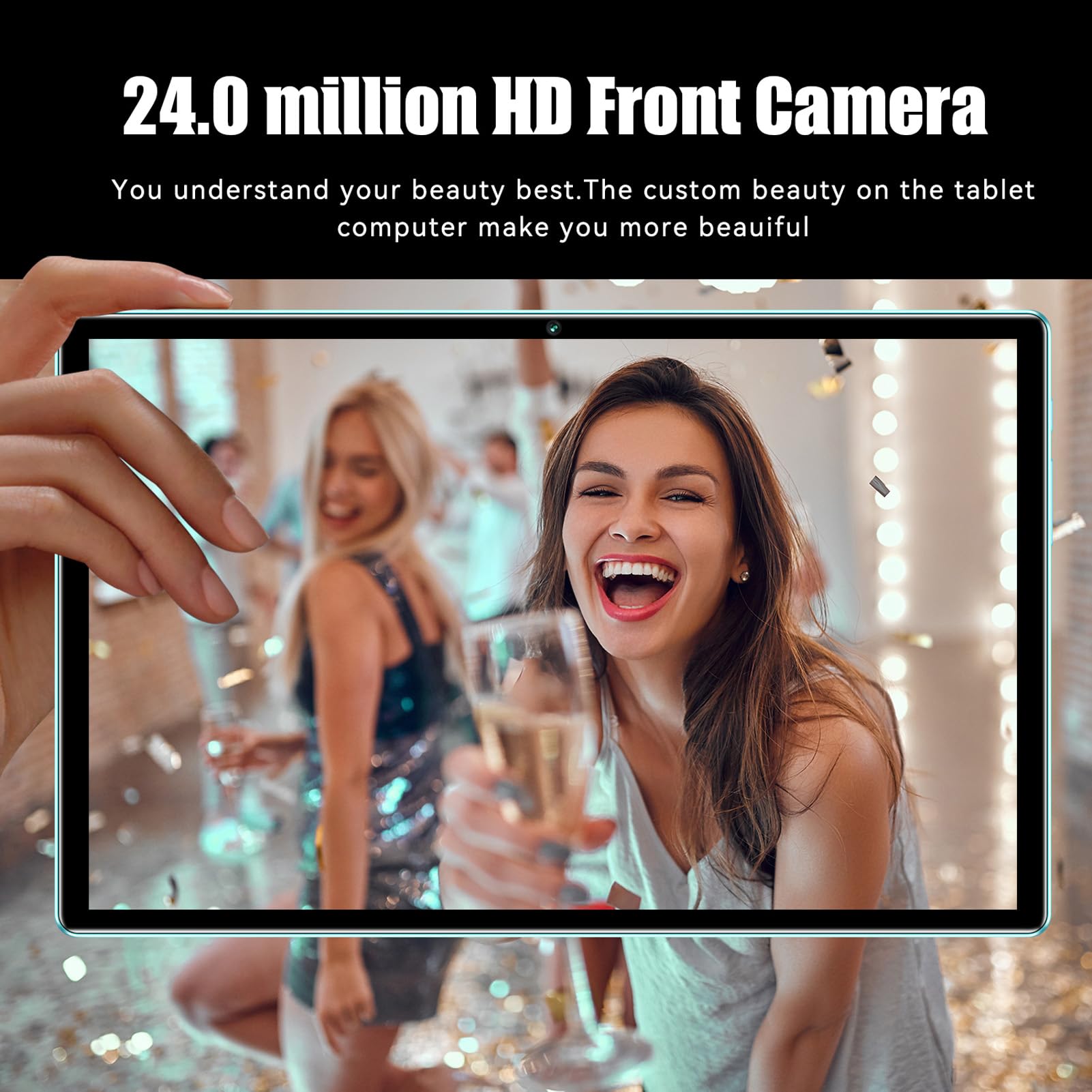 10.1 Inch Tablet, 6GB RAM 128GB ROM Octa Core CPU, 5G WiFi 4G LTE Tablet with Dual Camera, 3 Card Slots, Gaming Tablet Support 4G Communication Network (US Plug)