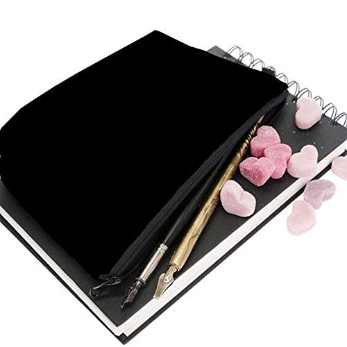 CAOODKDK Small Makeup Bag for Purse Travel Makeup Pouch Small Cosmetic Bag Mini Cosmetic Bags for Women (Black)