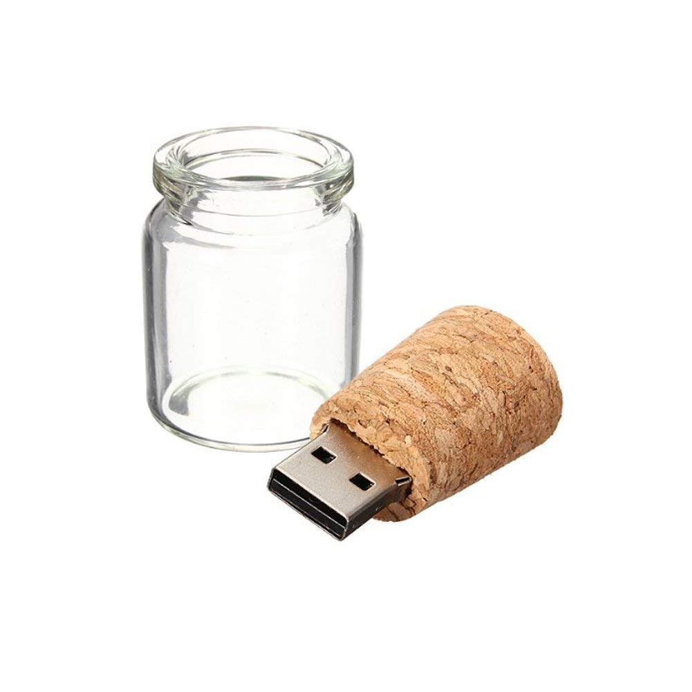 10PCS Cute Drift Bottle USB Flash Drive Memory Stick Storage U-Disk Xmas Gift (2.0, 512MB)
