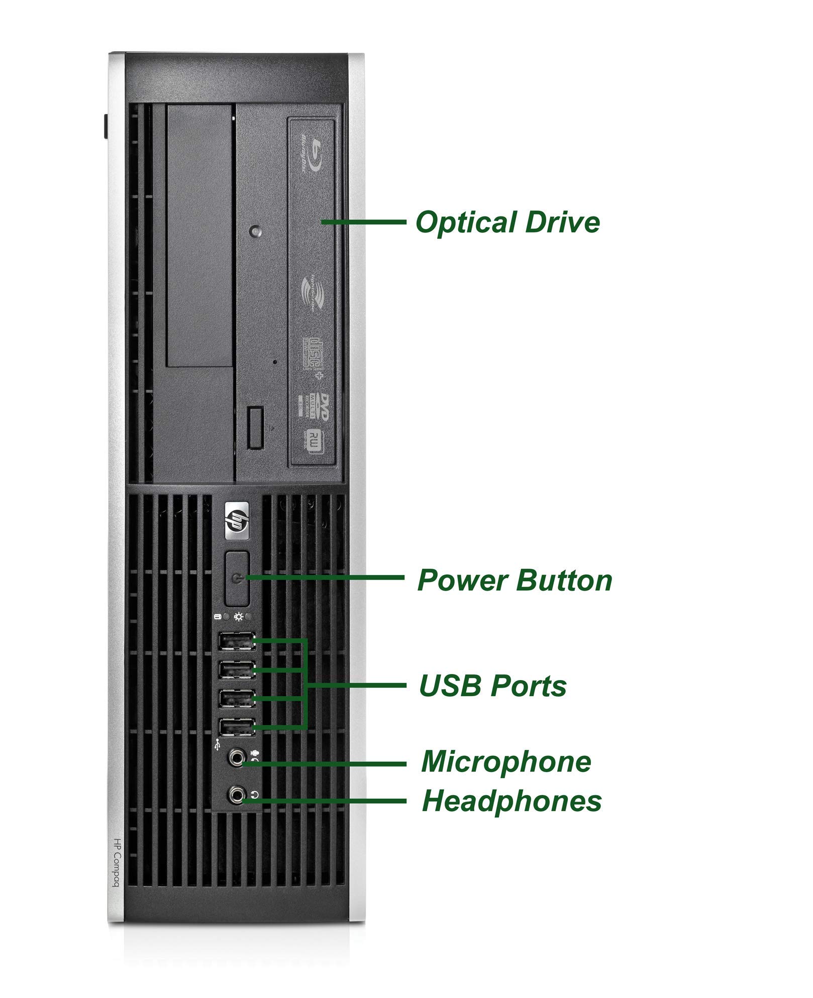 HP Elite SFF Desktop Computer PC, Intel Core i7 3.4GHZ Processor, 16GB Ram, 512GB M.2 SSD, WiFi & Bluetooth, Wireless Keyboard and Mouse, 24 Inch FHD LED Monitor, Windows 10 (Renewed)