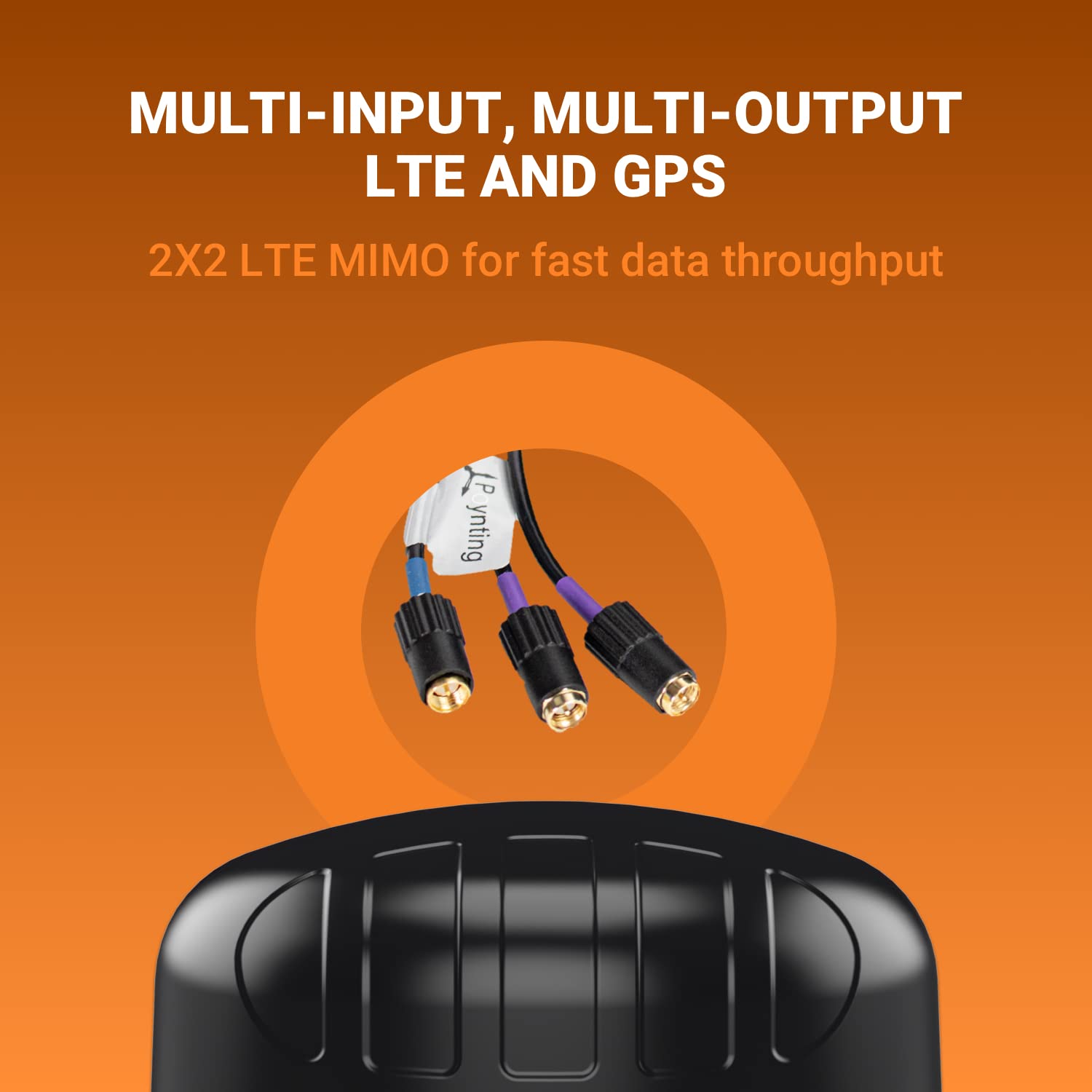 Poynting Puck-4 3-in-1 Transportation & M2M/IOT Antenna | 5G | 4G LTE | 2X2 MIMO | GPS/GLONASS | 617-4200 MHz