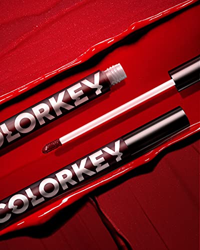 COLORKEY Lip Gloss Mirror Series, Hydrating Lip Gloss with Essential oil, High Shine Glossy Lip Tint, Hydrated & Fuller-looking Lips, Long-Lasting Liquid Lipstick (B705)
