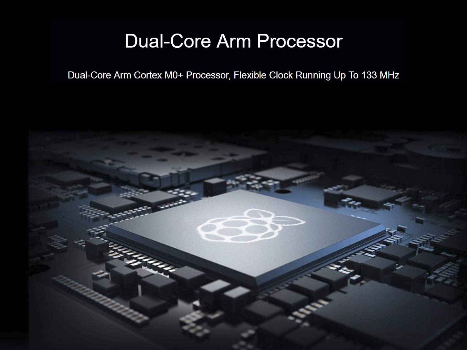Raspberry Pi Pico Microcontroller Board with Pre-soldered Header Low-Cost, High-Performance,Based on RP2040 Chip, Dual-core Arm Cortex M0+ Processor,Flexible Clock Running up to 133 MHz