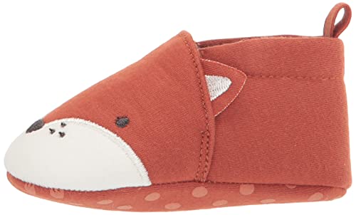 Gerber Baby Moccasins Crib Shoes Newborn Infant Neutral Boys Girls, Fox Orange, 0 3 Months Unisex