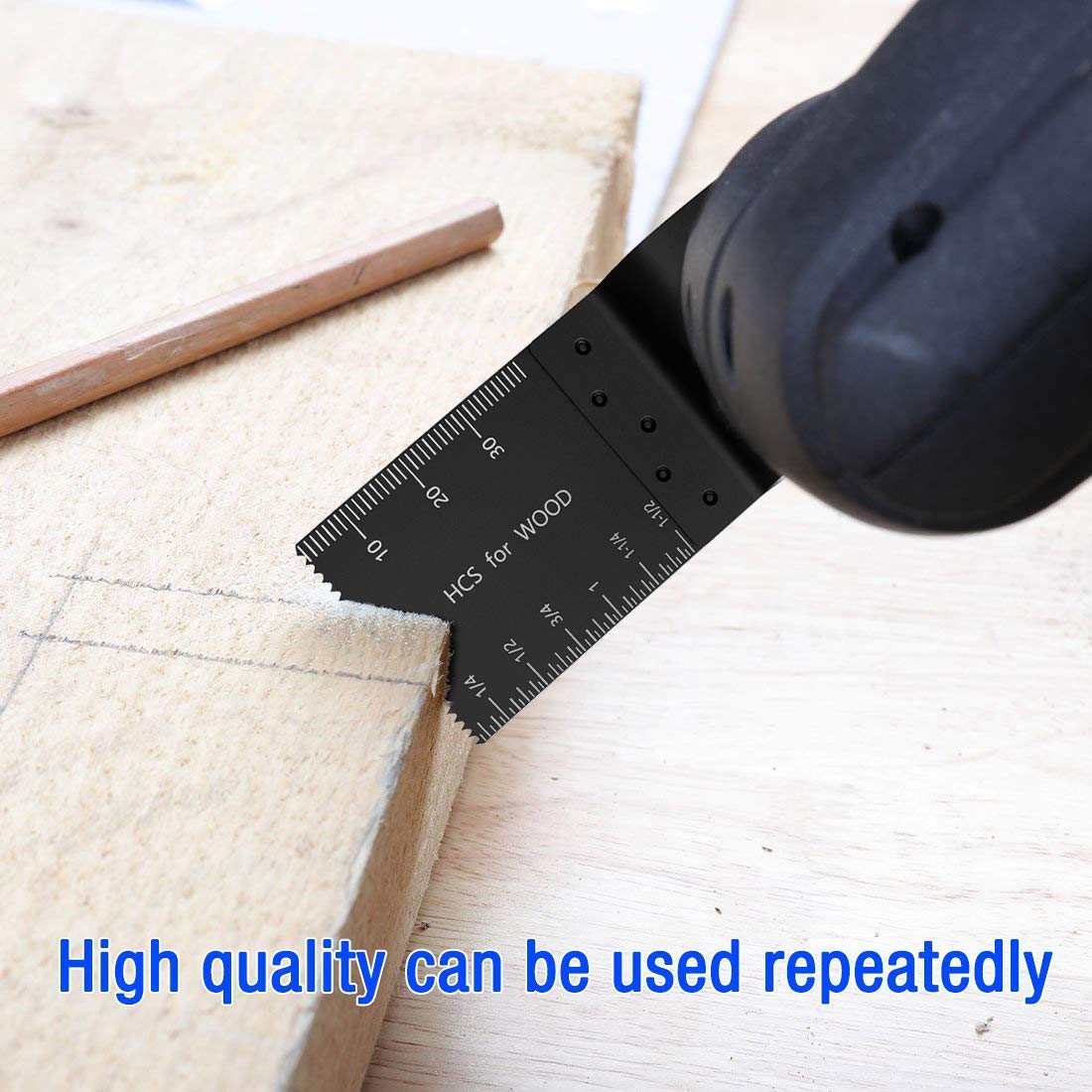 10 Pcs Oscillating Tool Blades Wood Oscillating Multitool Quick Release Saw Blades Professional Oscillating Saw Blades Fit for Dewalt, Porter Cable,Rockwell,Makita,Black & Decker,Bosch Craftsman