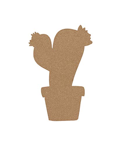 Pinboard Cactus Shaped Wall Decor - Cork Board with 6 Pushpins - Bulletin Board Display,School or Classroom Home Decor