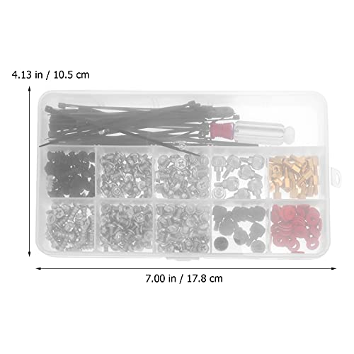 DOITOOL Laptop Accessories PC Accessories Computer Standoffs Screws Assortment Kit with Screwdriver Brush and Tie for Hard Drive Computer Case Motherboard Fan Electronic Case Pc Accessories