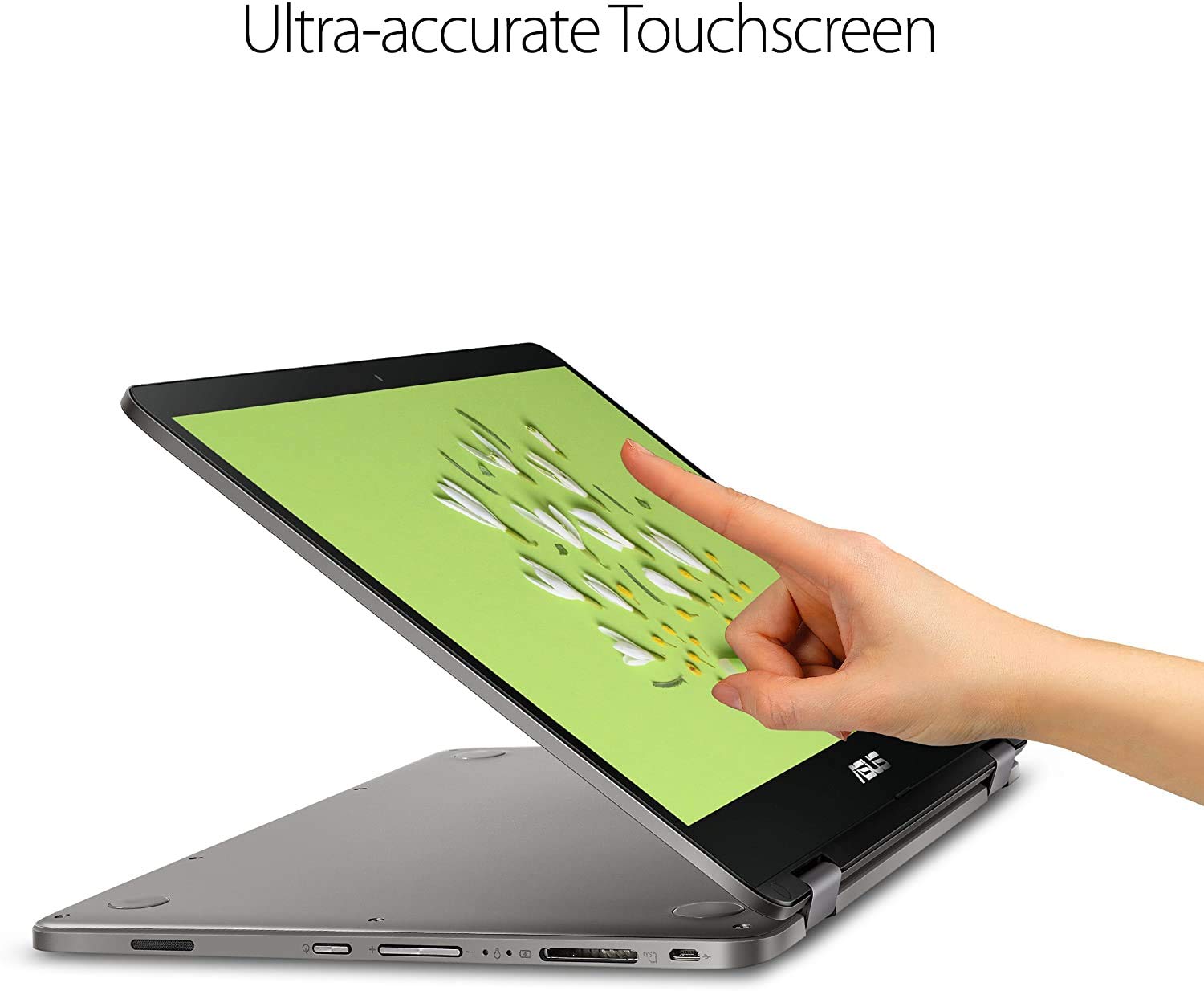 ASUS VivoBook Flip 14 2-in-1 Convertible Laptop, 14" HD Touchscreen Display, Intel Pentium Silver N5030 CPU, 4GB DDR4 RAM, 128GB Storage, Windows 10 Home in S Mode, Grey, TP401MA-AH21T