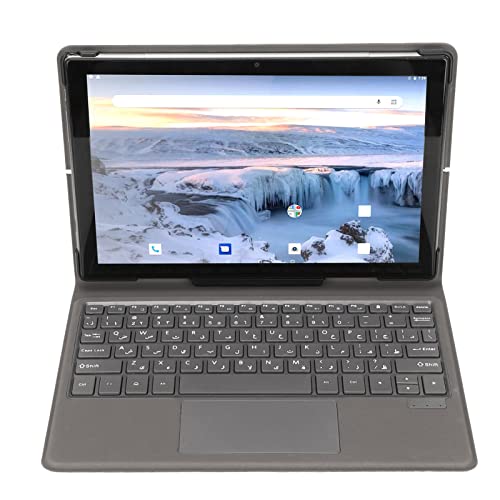 10.1inch Android 11 Tablet PC, 5G Wifi 6GB RAM 128GB Storage 2 in1 Bluetooth Tablet with Magnetic Keyboard, Type C, IPS HD Touchscreen, Octa Core/Dual Card/5000mAh, Support 4G Phone Call, GPS (#1)