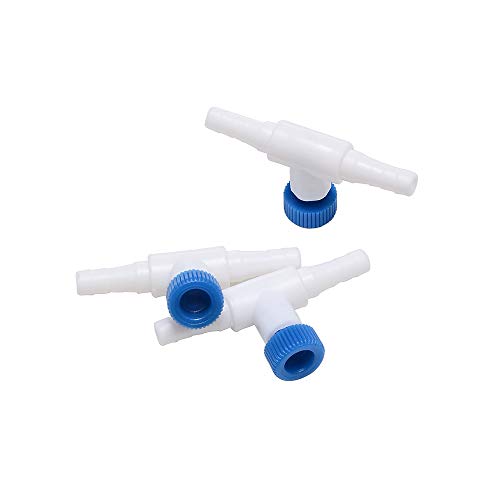 ALEGI Aquarium Air Pump Accessories with Non-Return Check Valves,Air Control Valve for 3/16" Aquarium Tubing (6 Check valves+6 Control Valve) (Red)