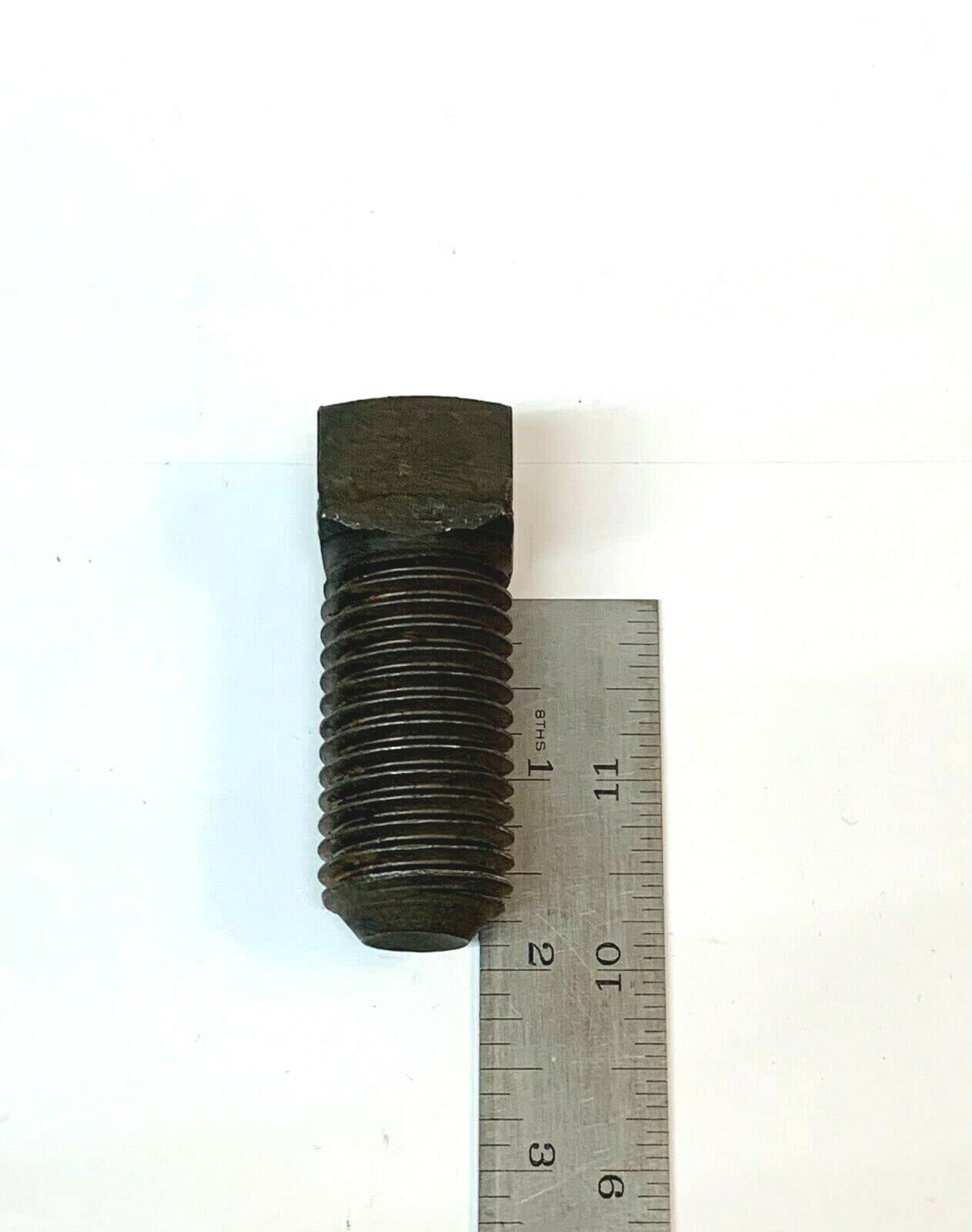 1"-8 X 2 Square Head Set (SHW) Screw Steel Plain Jack Hardened 1" X 2" (2 Pieces)