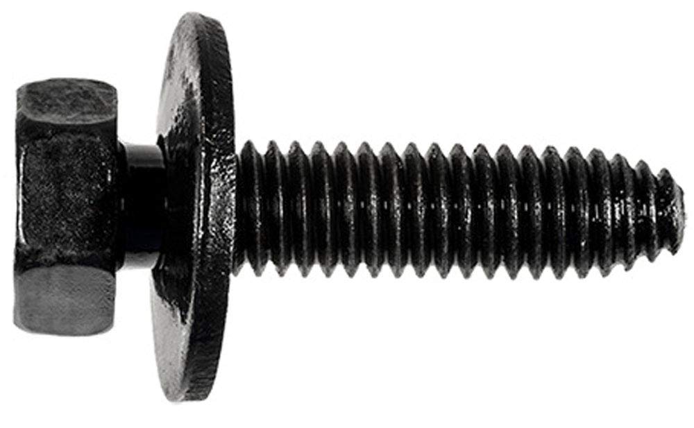 50 M6-1.0 X 25mm Metric Hex Head Sems Bolts Compatible with GM 11503834