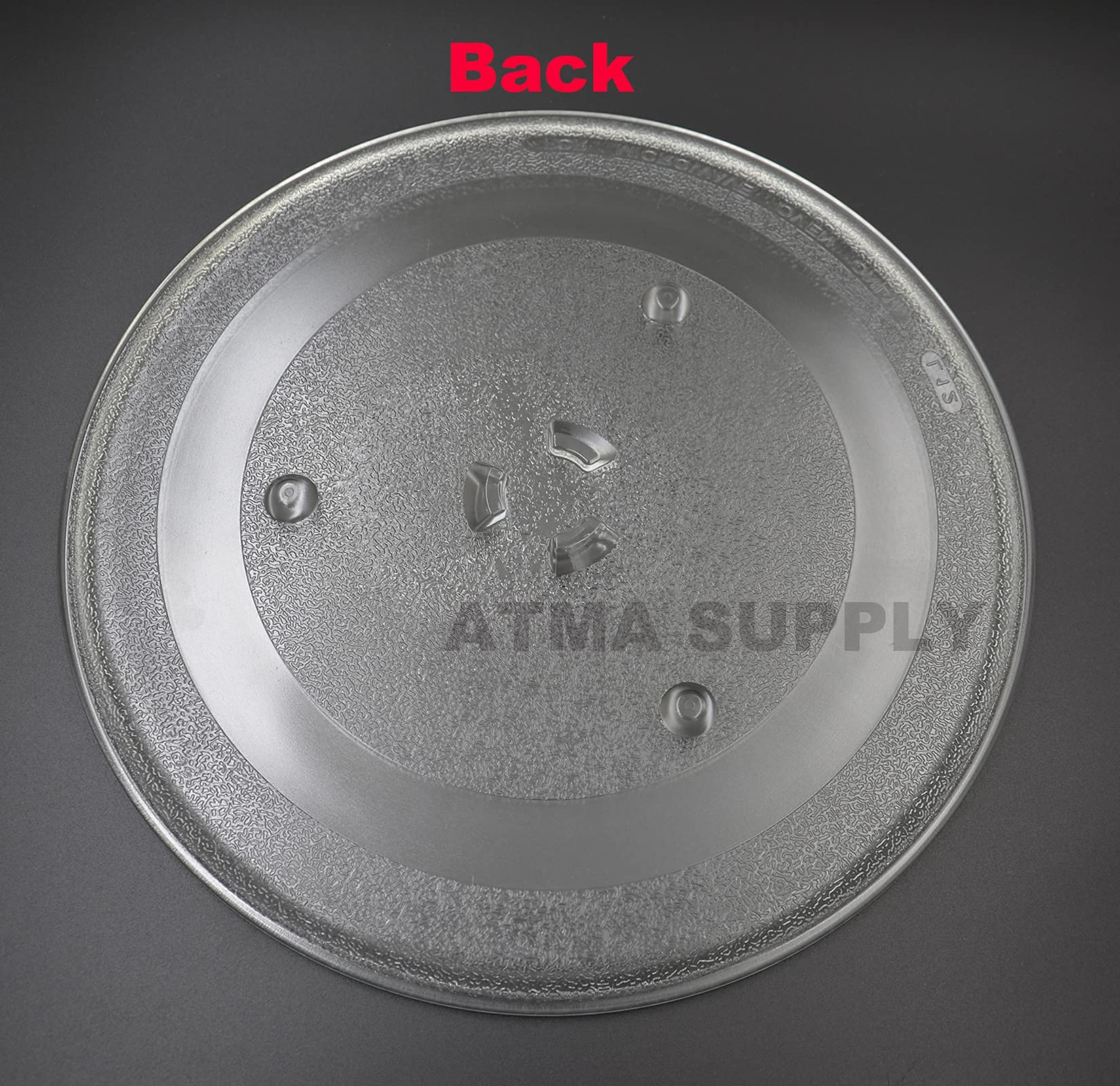 11.25" Microwave Glass Plate WB49X10097 Compatible with GE Samsung Hotpoint Glass Turntable Tray Replaces DE63-00536A