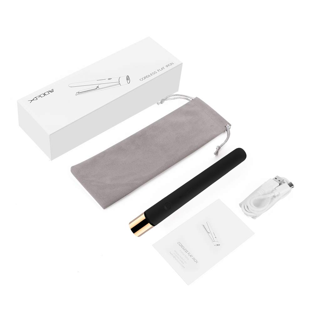 Cordless Hair Straightener for Touching Up Short Thin Fine Hair On The Go 【2023 𝗡𝗘𝗪 Upgrade】,Portable Flat Iron Rechargeable Build in 4800mAh Battery, Quick Heat Up Cordless Flat Iron