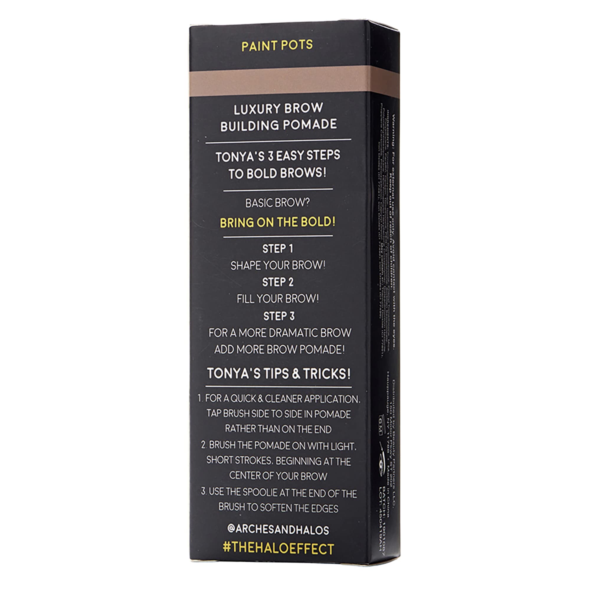 Arches & Halos Luxury Brow Building Pomade - Sunny Blonde - Tinting Brow Definer for Sculpting and Shaping Eyebrows - Soft, Smudge-Proof, Silky Texture - Lightweight Cream and Gel Blend - 0.016 oz