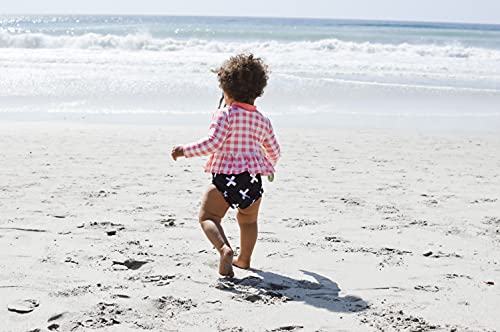 Cheeky Cloth One Size Reusable Swim Diaper (Black w/White X)