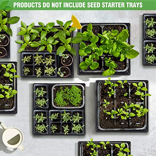 ANPHSIN Plant Growing Trays- 10 Pack 10.6β Γ 10.6β No Drain Holes Microgreens Growing Trays, Thickened Garden Plant Seed Starter, Indoor Greenhouse Seedling Propagation Trays for Wheatgrass