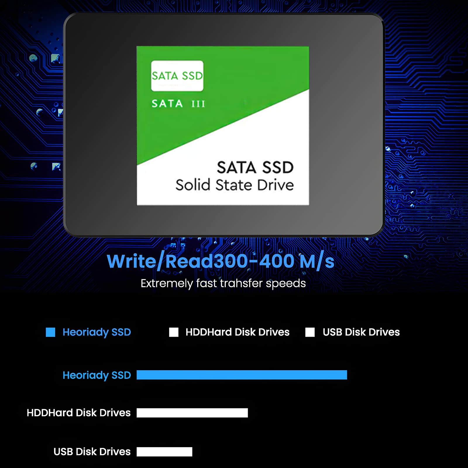 SSD 64GB Internal Solid State Hard Drive, Up to 400 MB/s SATA 6.0GB/s, Internal Hard Disk HDD Replacement for Increase Performance, Drive Fast Read for Gaming Notebook PC Desktops