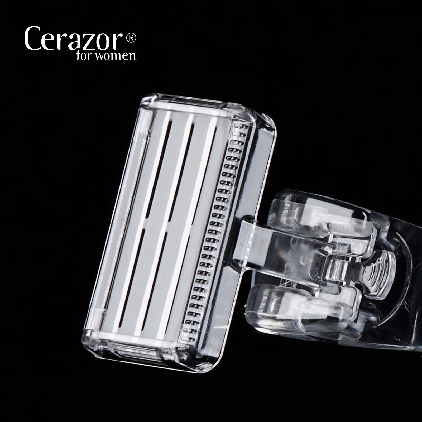 Cerazor, Sky Blue, Ceramic Razor for Women, Non-Metallic Ceramic Razor Blade, No Metal Allergy, No Skin Damages, Shaver.