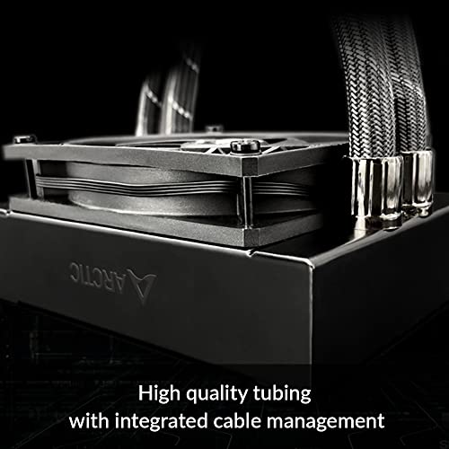 Arctic Liquid Freezer II 420 - Multi Compatible CPU AIO Water Cooler, Compatible with Intel & AMD, Efficient PWM Controlled Pump, Fan Speed: 200-1700 RPM (Controlled via PWM) - Black