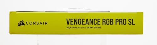 CORSAIR VENGEANCE RGB PRO SL 64GB (4x16GB) DDR4 3600 (PC4-28800) C18 1.35V - White