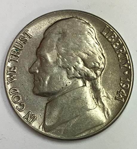 1941 P Jefferson Nickel Average Circulated F-VF