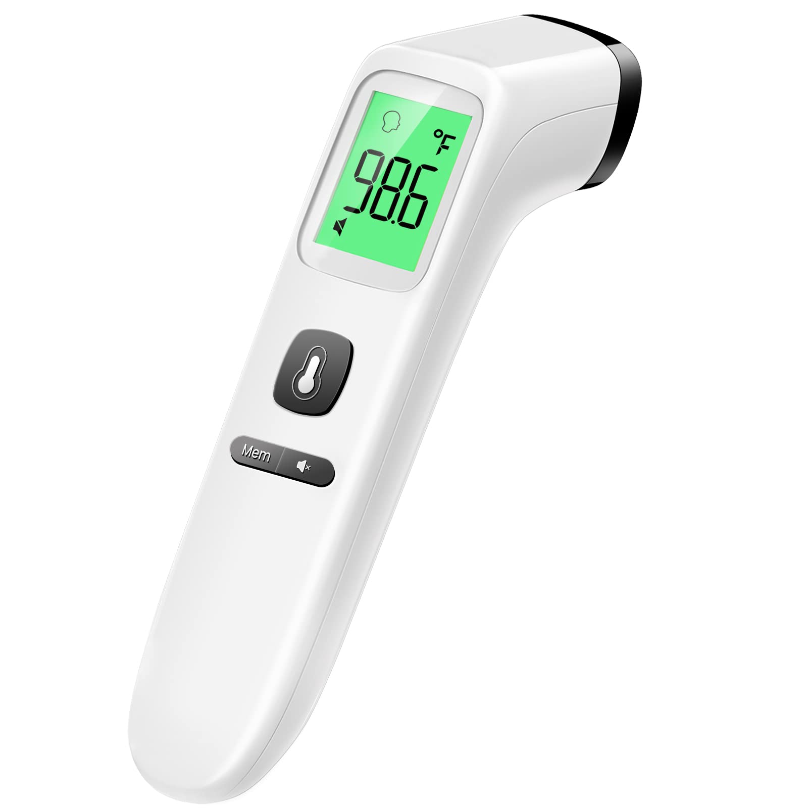 Non-Contact Thermometer for Adults and Kids, Digital Forehead Thermometer with Fever Alarm, Silent Mode and 35-Set Memory, Forehead/Object 2 in 1 Mode, FSA/HSA Eligible Thermometer 01