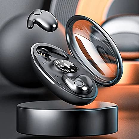 2023 New Invisible Sleep Wireless Earphone Ipx5 Waterproof, Sleep Earbuds Invisible, Double Noise Cancelling, Touch Control, Sense-Free to Wear, Wireless Earphone with Wireless Charging Case (A Style)