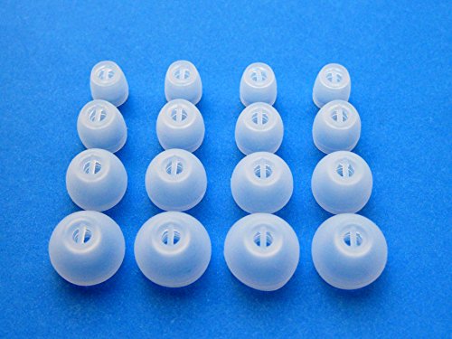 16pcs- 4XS/4S/4M/4L (CL-NSEN) Comfort Noise Isolation Replacement Eartips Earbuds Adapters Compatible with Sennheiser HD 1, Momentum (M2 IE) I and G, Sennheiser CX 3.00, CX 5.00, CX 7.00BT Earphones