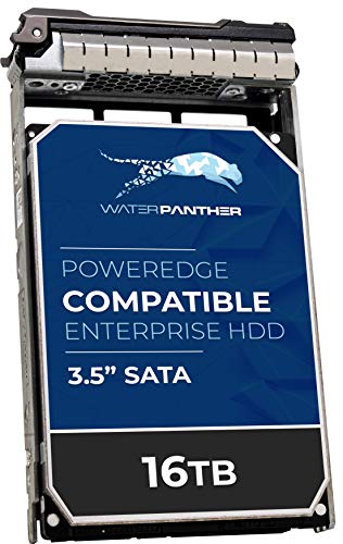 16TB 7200 RPM SATA 6Gb/s 3.5" HDD for Dell PowerEdge Servers | Enterprise Hard Drive in 13G Tray | Compatible with T440 T630 T640 R630 R720 R720xd R730xd R730