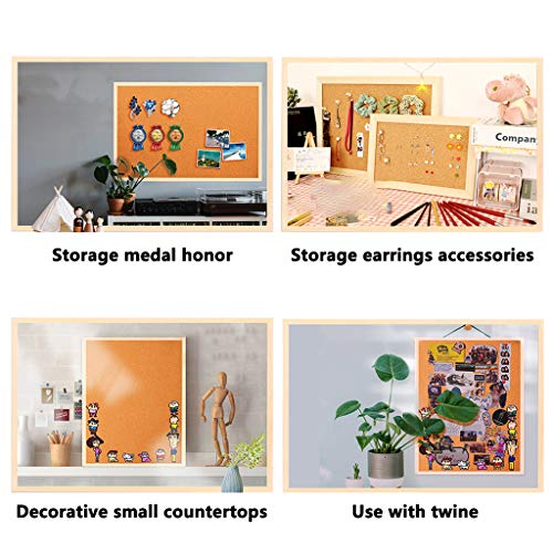 Cork Board Photo Wall, Home Wall-Mounted Message Board, Bulletin Board for Office or Classroom, Pushpin Board, memo Board
