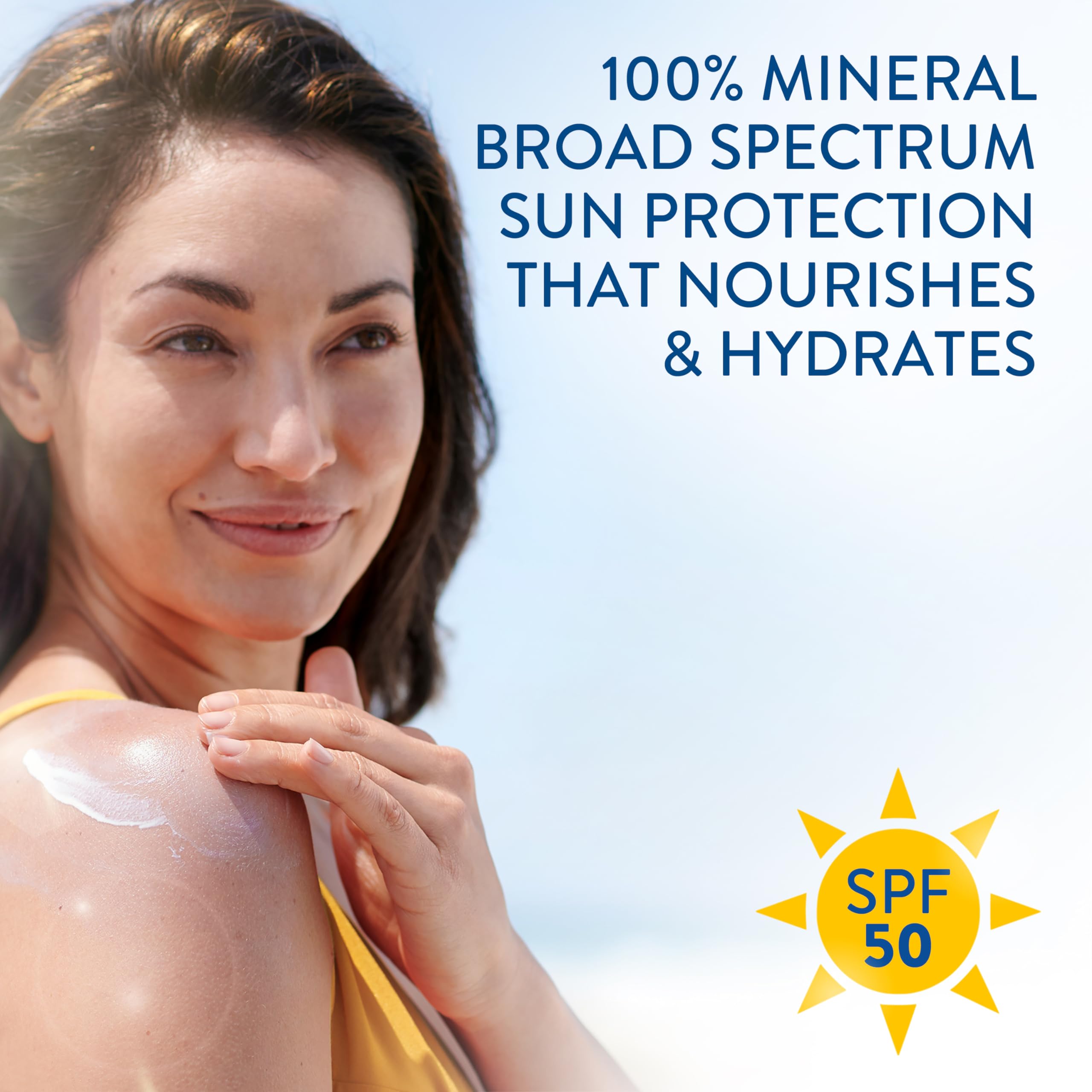CETAPHIL Sheer Mineral Sunscreen Lotion for Face & Body, 3 fl oz, 100% Mineral Sunscreen: Zinc Oxide & Titanium Dioxide, Broad Spectrum SPF 30, For Sensitive Skin