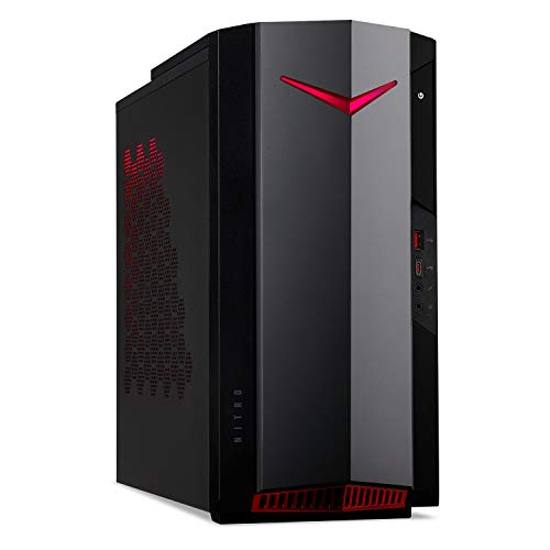 Acer Nitro 50 N50-620-UR11 Gaming Desktop | 11th Gen Intel Core i5-11400F 6-Core Processor | NVIDIA GeForce GTX 1650 | 8GB DDR4 | 512GB NVMe M.2 SSD | Intel Wi-Fi 6 AX201 | Keyboard and Mouse