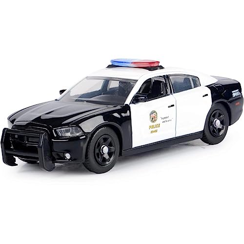 2011 Charger Pursuit Black and White LAPD (Los Angeles Police Department) 1/43 Diecast Model Car by Motormax 79466
