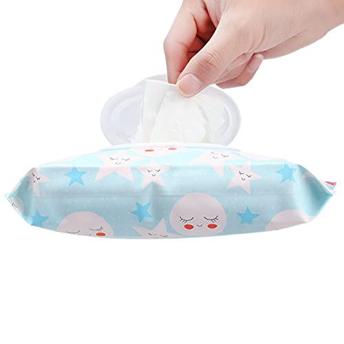 6 Pack Baby Wet Wipe Dispenser, Portable Refillable Wet Pouch Bags Baby Wipe Container, Baby Travel Wipes Holder Carrying Case (Color2)
