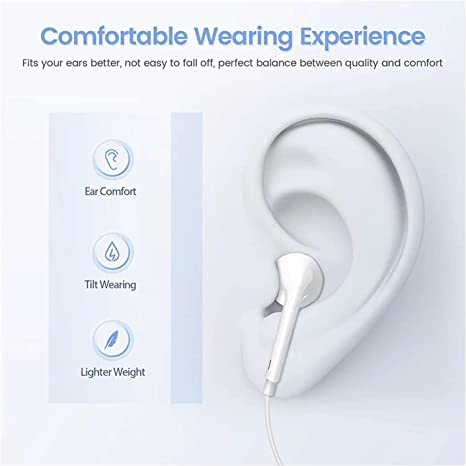 2 Pack-Type C Earbuds Wired Earphones with Microphone,USB C Headphones Earbuds&Remote Control Noise Cancelling in-Ear Headset for iPad Pro,Pixel 7/6/6a/5/4,Galaxy S23/S22/S21/S20/Ultra Note 10/20