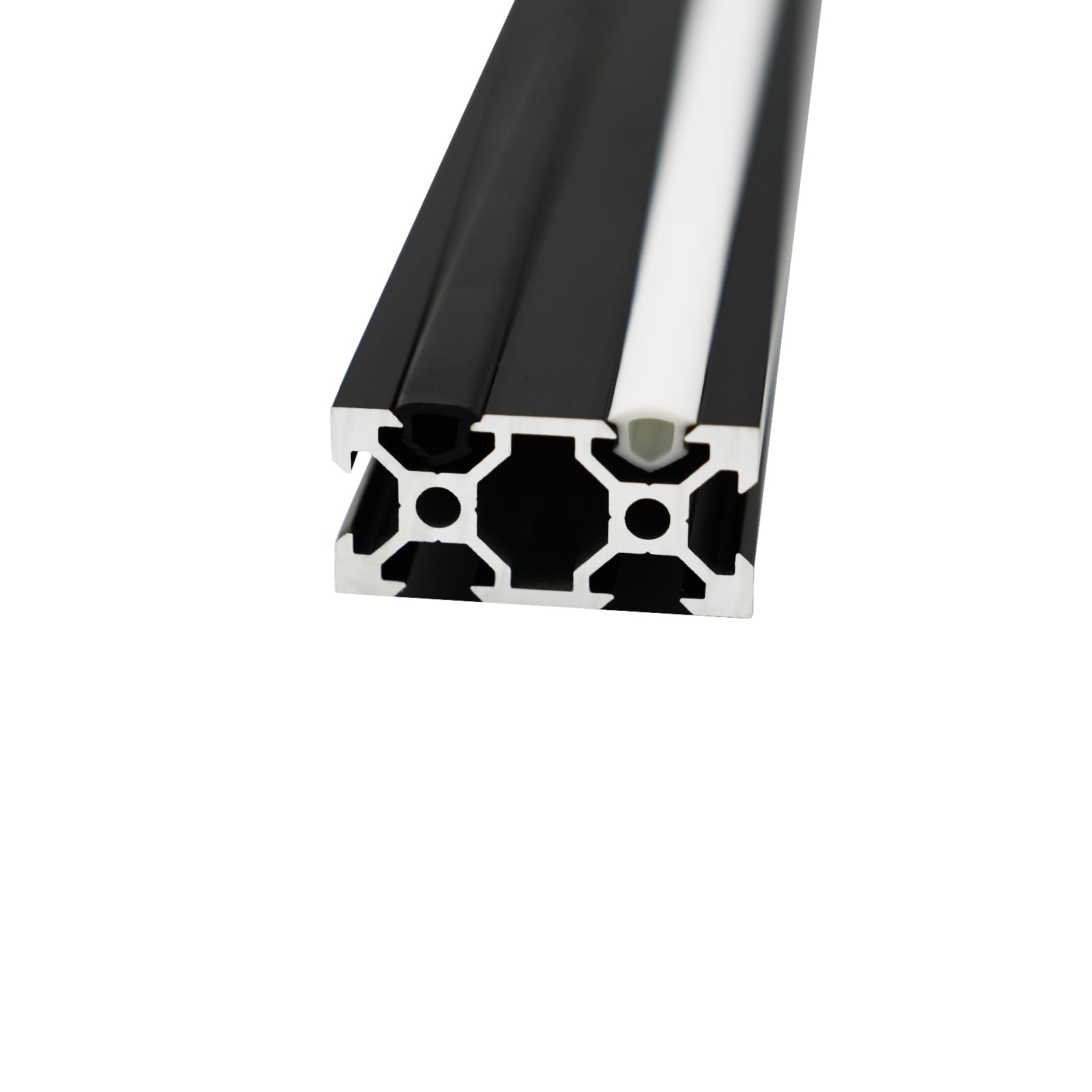 Iverntech Dust Protection Soft Cover Seal Strip for 20 Series 6mm Slot Aluminum Profile Extrustion Black 5 Meters