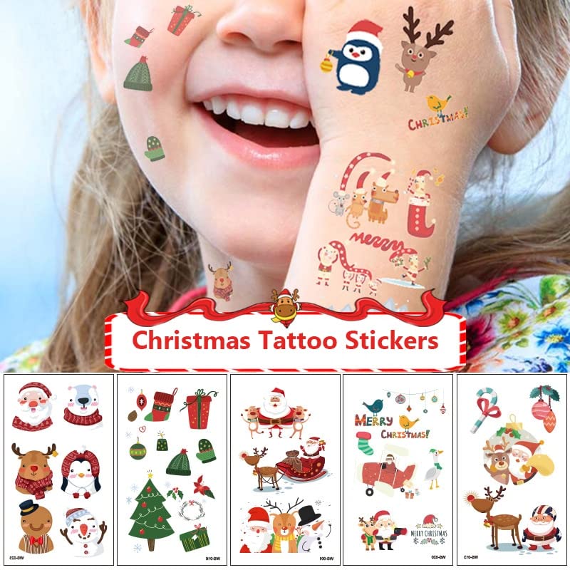 Stampcolour Printable Temporary Tattoo Paper for INKJET Printer, 8.5"X11" 5 Sheets DIY Tattoos Stickers,Personalized Image Transfer for skin Custom Waterslide Decal for Universal Adult Child