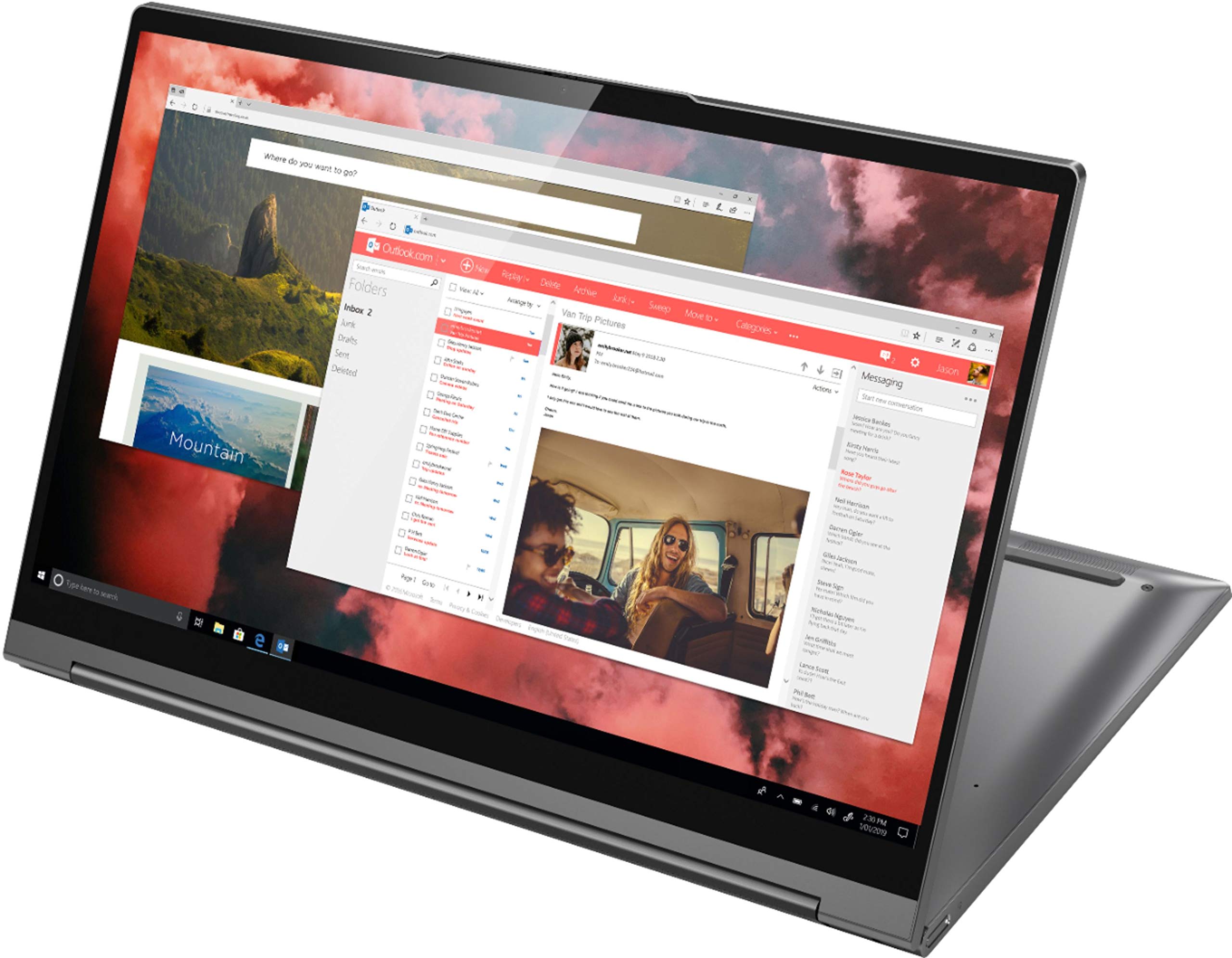 Lenovo Yoga C940 2-in-1 14" Ultra-Light Touch-Screen Laptop, FHD, Intel Core i7- 1065G7, 12GB RAM 512GB PCIe SSD, Fingerprint Reader, Backlit Keyboard, HD Webcam, Thunderbolt 3, Iron Gray, Windows 10