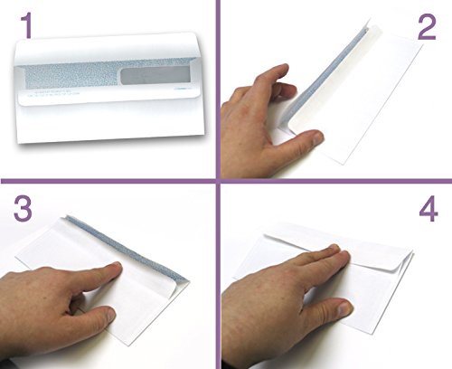 #9 Ready-Seal Double Window Security Tinted Check Envelopes, Compatible for QuickBooks Checks, Sage 100 program, Blackbaud Software ETC, from NextDayLabels, Box of 500