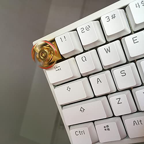 Benemate Rotatable Metal Keycap, Creative Keycap for Custom Cherry MX Gaming Mechanical Keyboard, 1U ESC Keycap, Gold