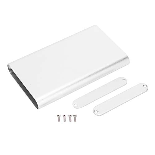 Anticorrosion 13x61x100mm Aluminum Alloy Enclosure Electronic Case for Industrial Equipment Shell(Sandblasted Oxidized Silver)