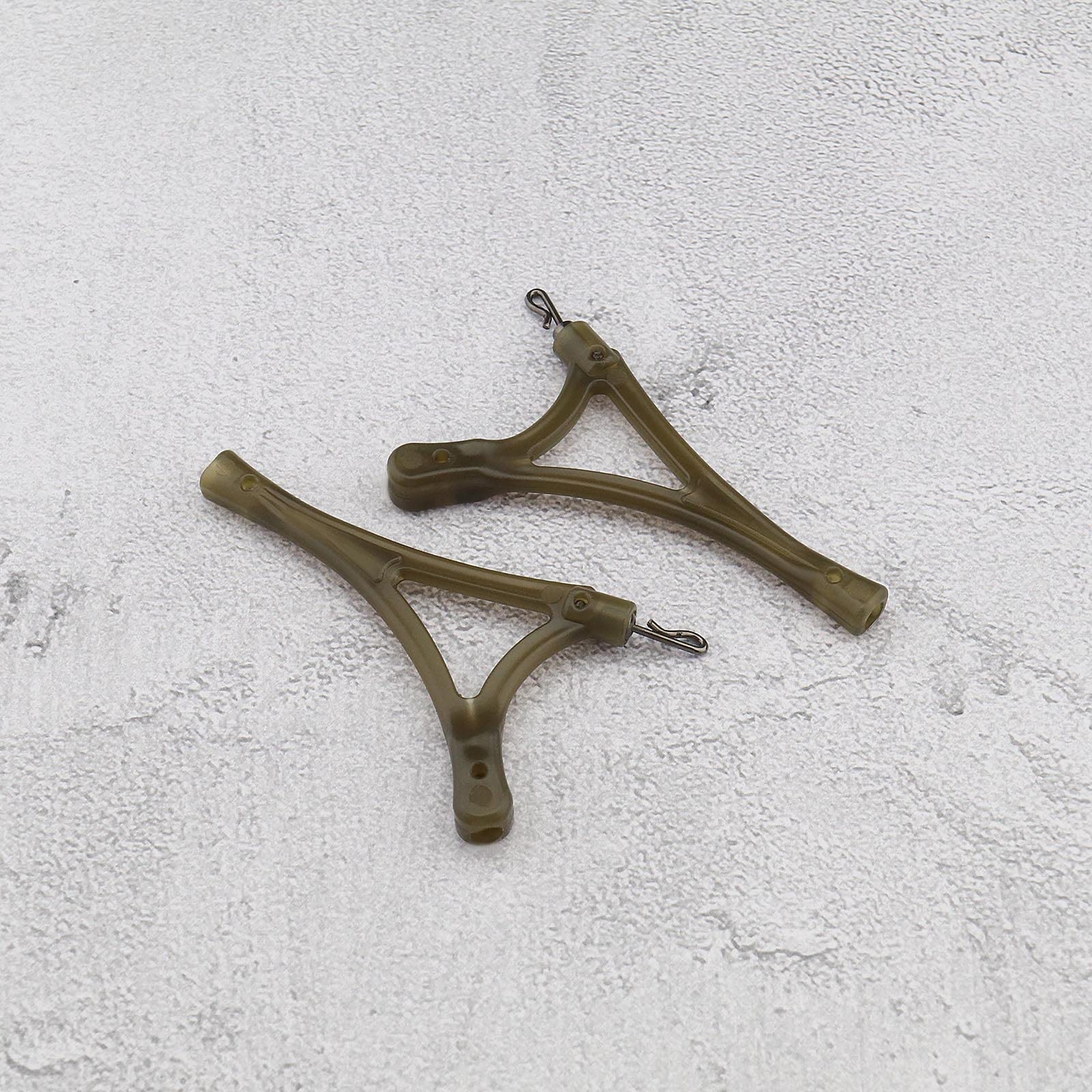 10PCS Anti Tangle Set Carp Fishing Rigs with Swivels Anti Knotting System Side Bend Rolling Swivel Fish Tackle Carp Rigs Tool Carp Fishing Accessories