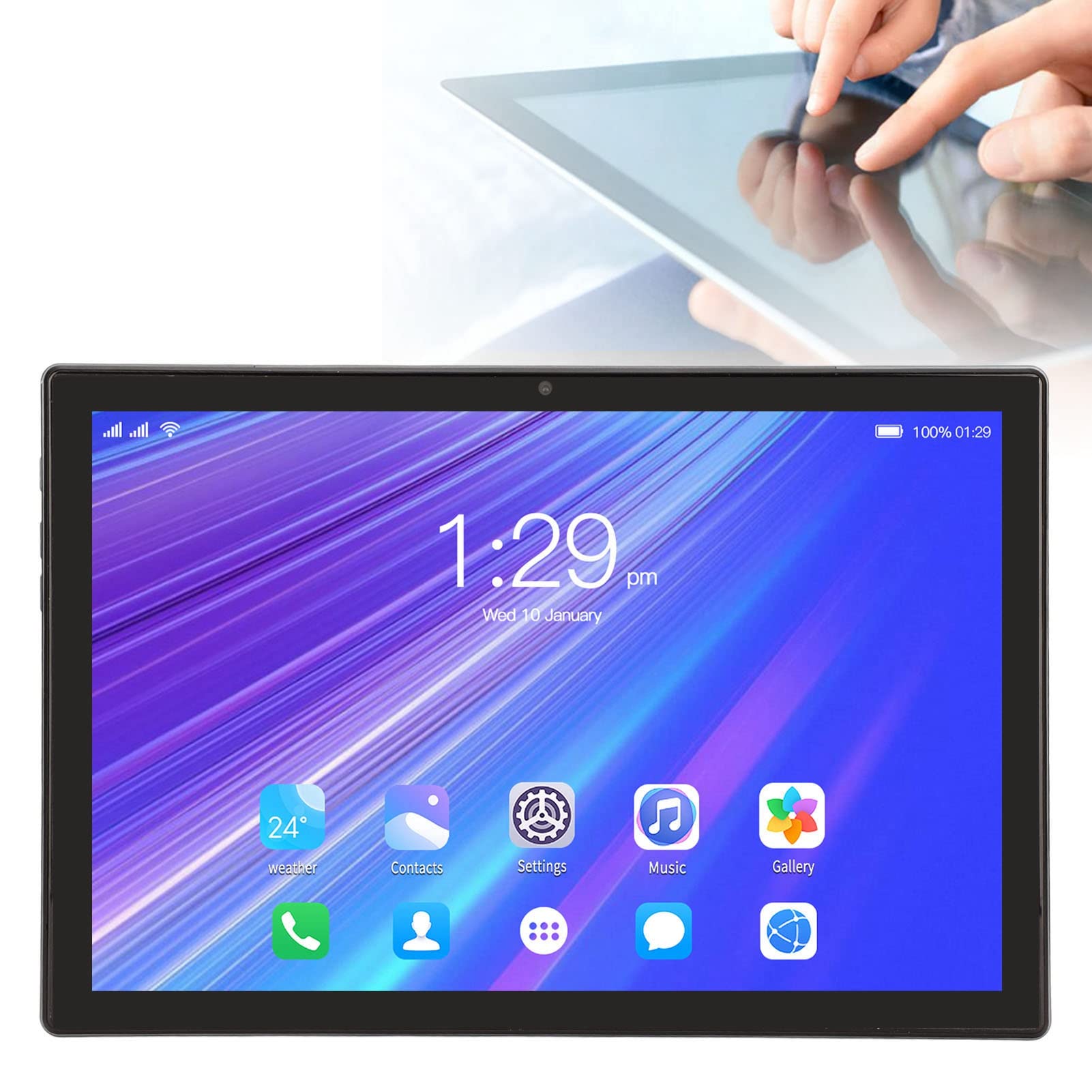 10in 6GB 128GB WiFi Android 11 Tablet, Slim Metal Design, 1920x1200 IPS Clear Display, Dual Speakers, 8800mAh Long Lasting Battery, 8 Front 20 MP Rear Camera, Silver Grey(US)