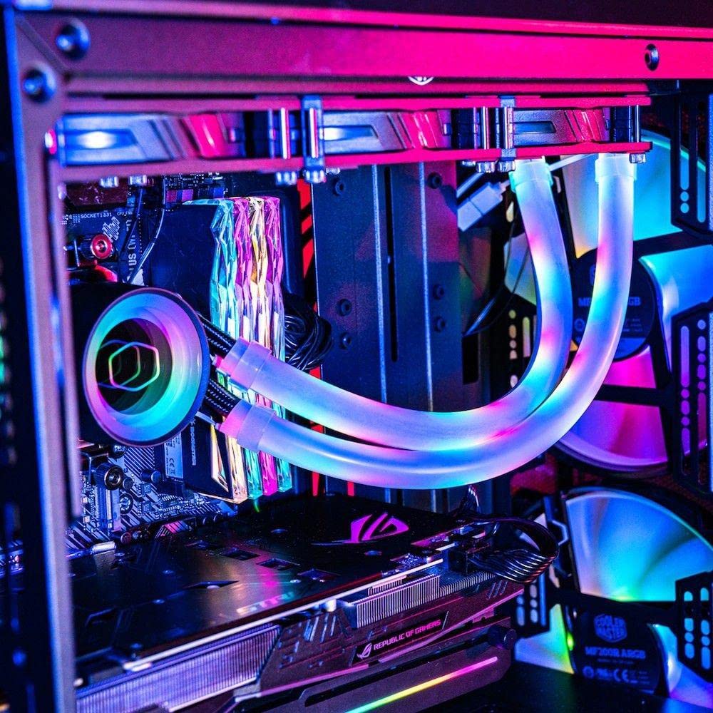 Cooler Master Addressable RGB LED Tube Sleeve A1, 30 ARGB LEDs Soft Rubber Easy molding Versatile Sizing 12mm Diameter for Liquid Cooling Tubing
