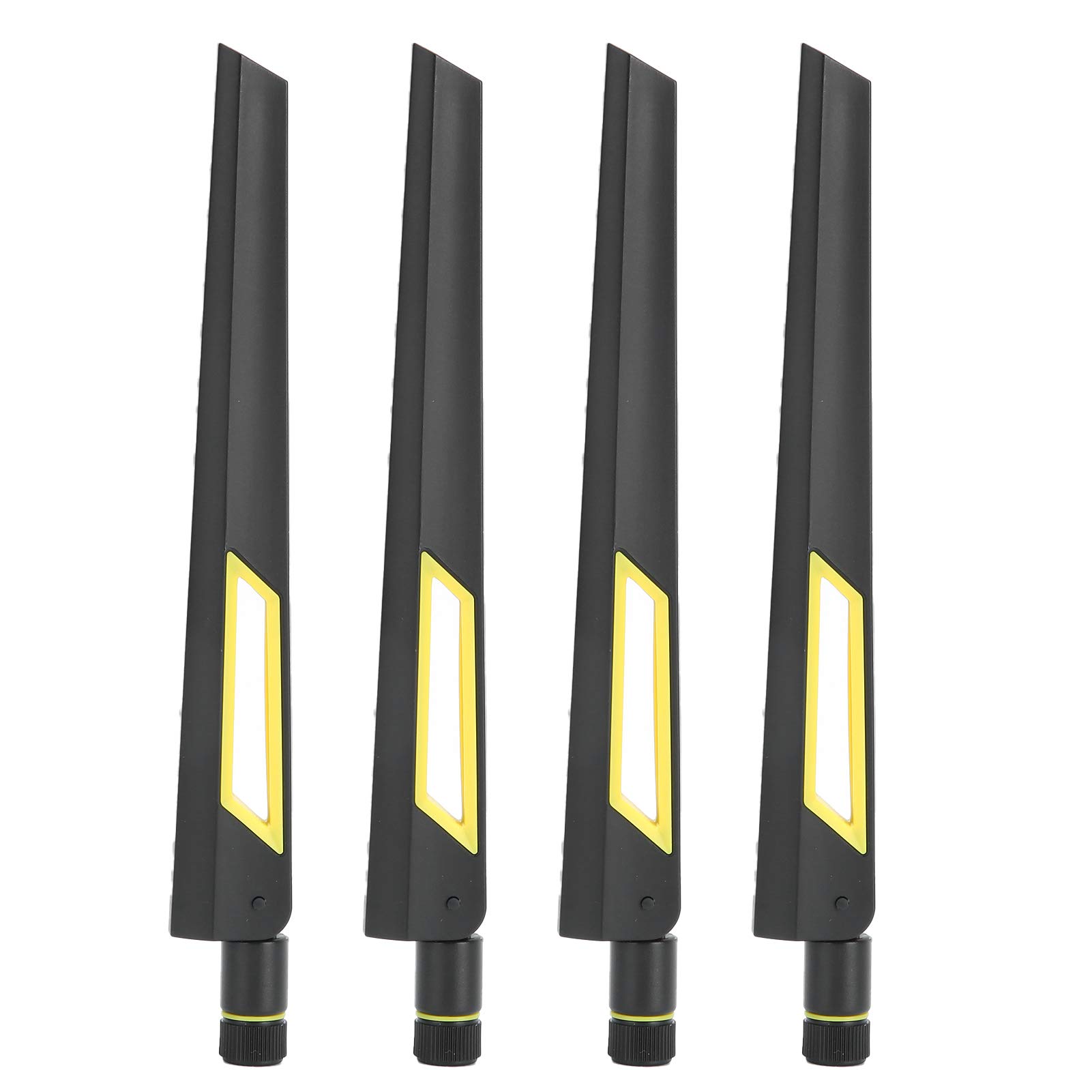 PUSOKEI 4Pcs SMA Netowrk Card Antenna, 2.4G/5G Dual?Band 10dB SMA Network Card Antenna Router Antenna for RT?AX88U AX6000