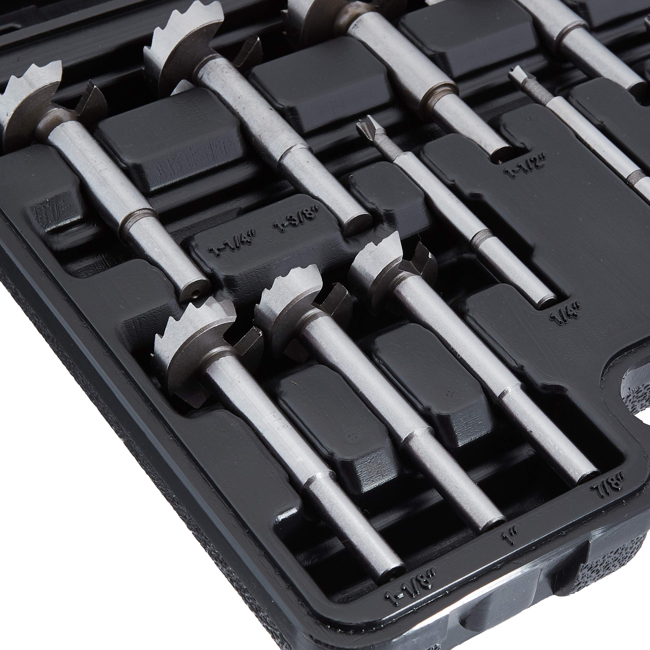 Amazon Basics Forstner Bit Set - 14-Piece